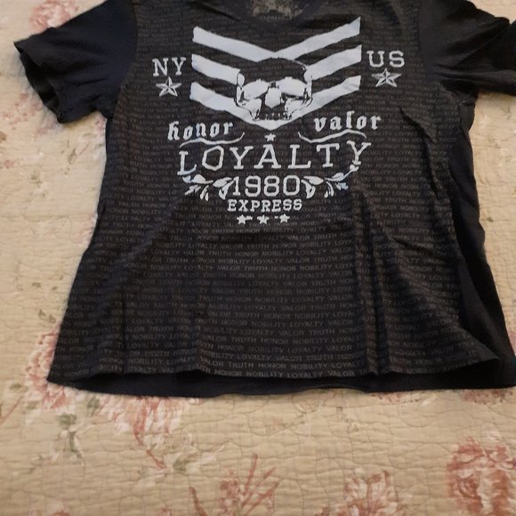 Express | Tops | 98 Loyalty Express Brand Tshirt Medium Euc | Poshmark